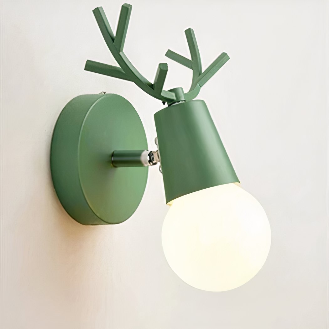 Applique in metallo a forma di testa di cervo • Illuminazione Italia