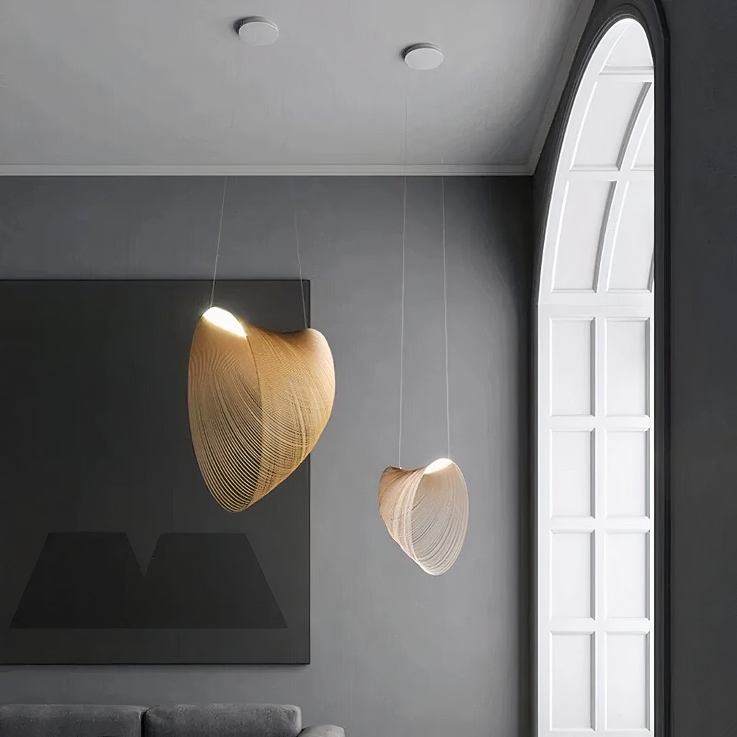 Lampadario LED in bambù dal design moderno e creativo • Illuminazione ...