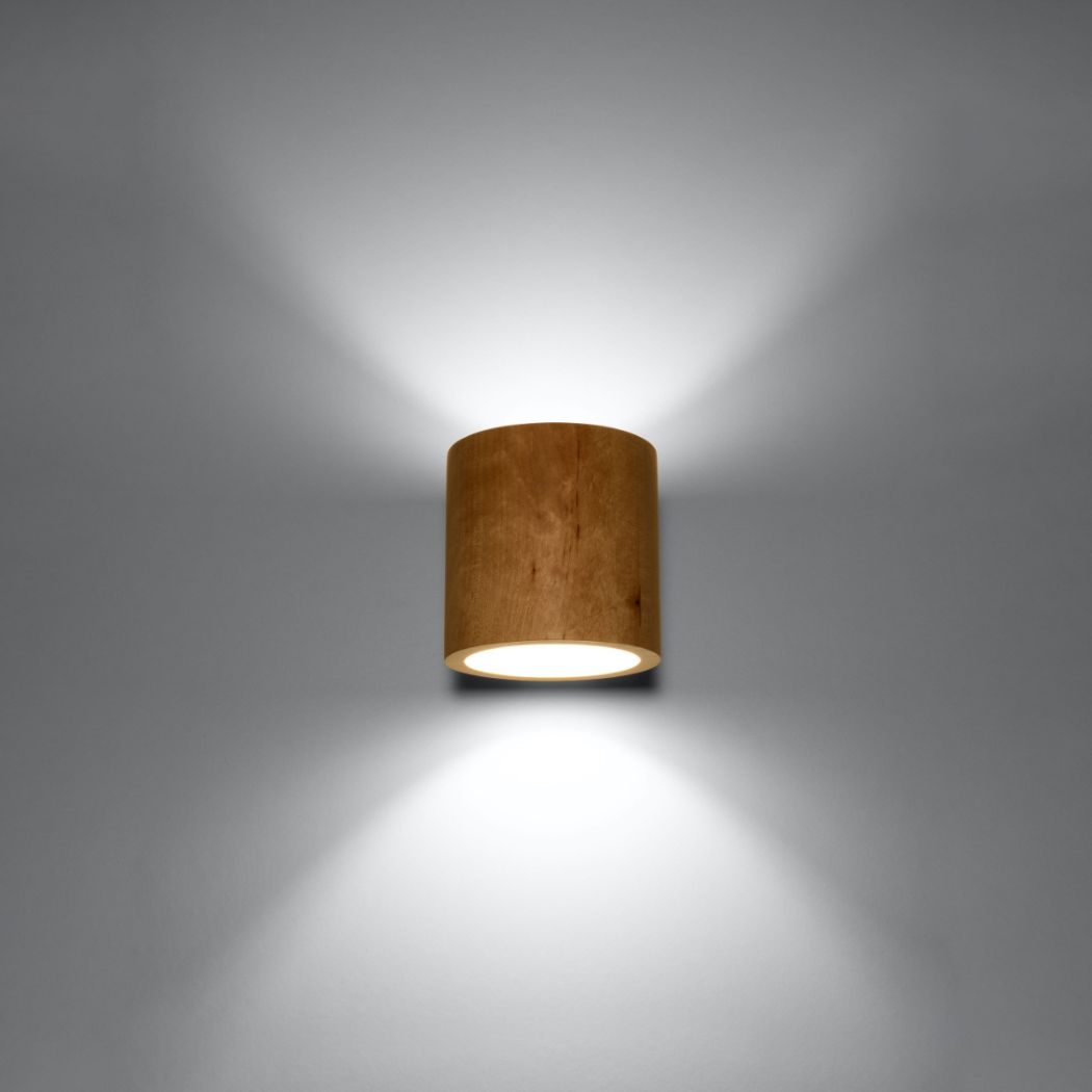 Lampada da parete in legno naturale – Illuminazione Italia
