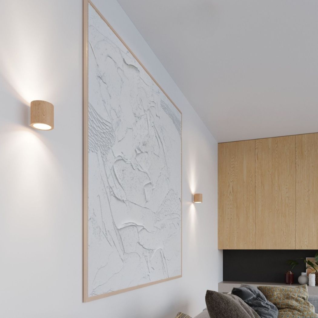 Lampada da parete in legno naturale – Illuminazione Italia